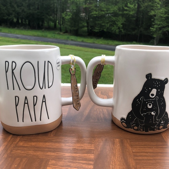 Rae Dunn | Dining | Nwt Rae Dunn Proud Papa Mug W Bears On Back Fathers ...